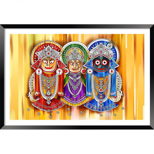 God Jagannath Painting Photo Frame For Living room Home and Office - DBrush