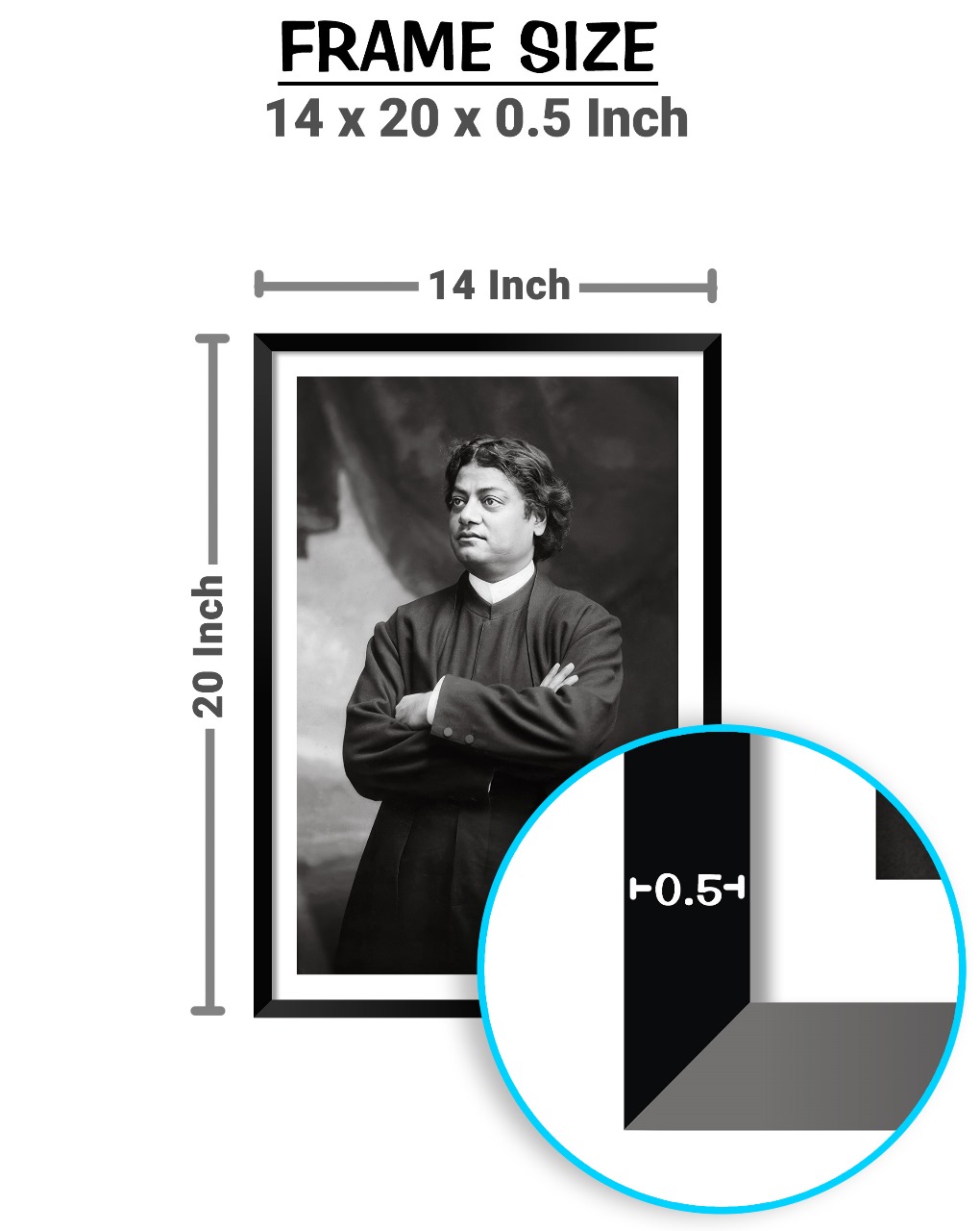 Swami Vivekananda photo frame - DBrush